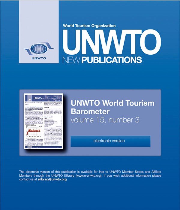 Megjelent az UNWTO új World Tourism Barometer kiadványa